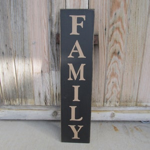 Primitive Family Hand Painted Vertical Sign With Color Options GCC7592 ...