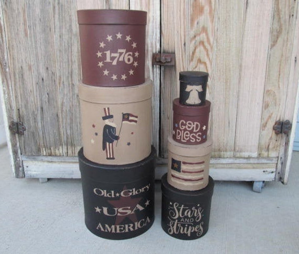 Primitive Americana Uncle Sam 1776 Liberty Bell Hand Painted - Etsy