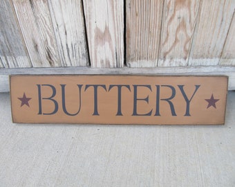 Primitive Colonial Buttery Sign - Etsy
