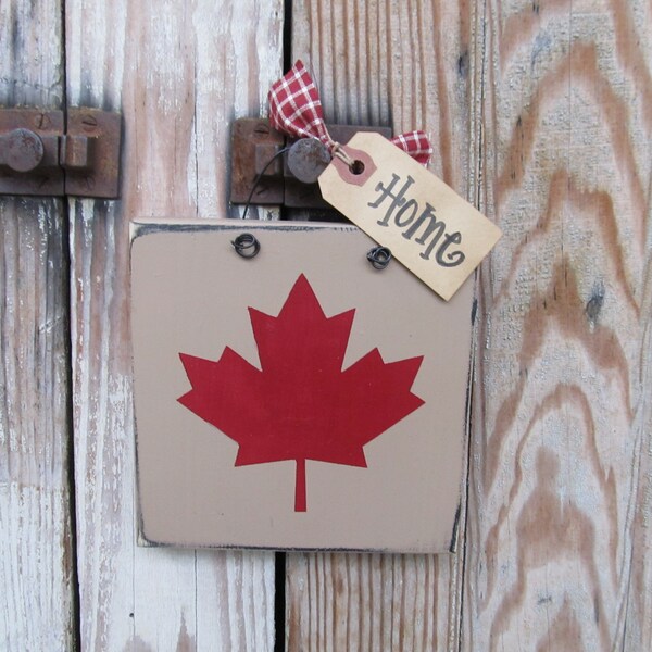 Maple Leaf Plaque - Etsy