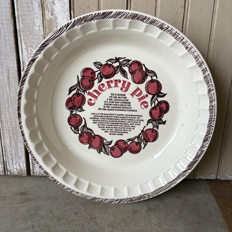 Ceramic Pie Plate - Etsy
