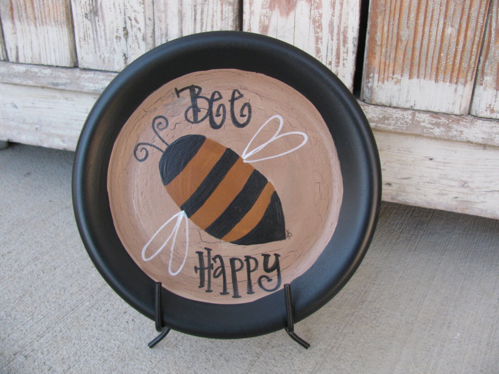 Primitive Hand Painted Bumble Bee Plate GCC3461 - Etsy