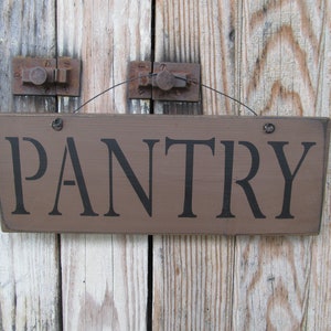 Primitive Pantry Hand Painted Horizontal 12" Sign With Color Options ...