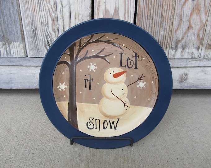 Full Snowman Spoon Rest / Small Plate - Etsy