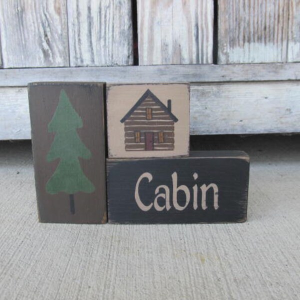 Rustic Blocks - Etsy