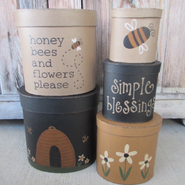 Primitive Box - Etsy