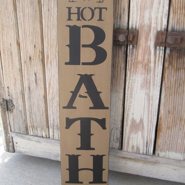 Primitive Bath Sign - Etsy