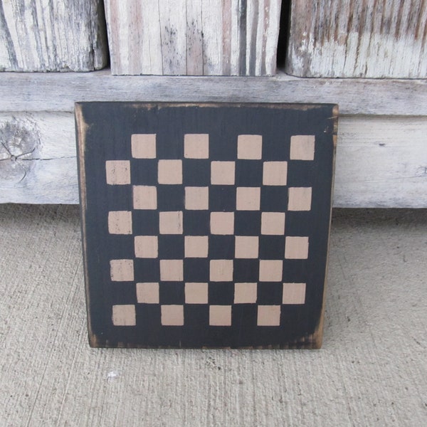 Wooden Checker Board - Etsy