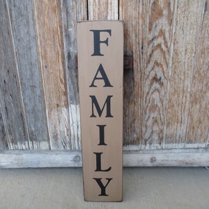 Primitive Family Hand Painted Vertical Sign With Color Options GCC7592 ...