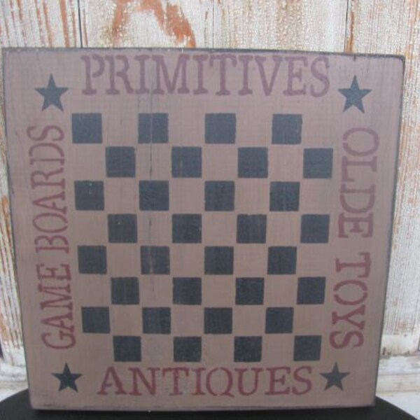 Primitive Game Board - Etsy