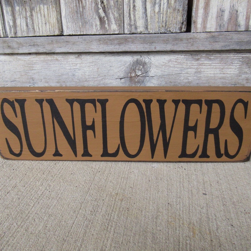 Sunflower Wood Sign - Etsy