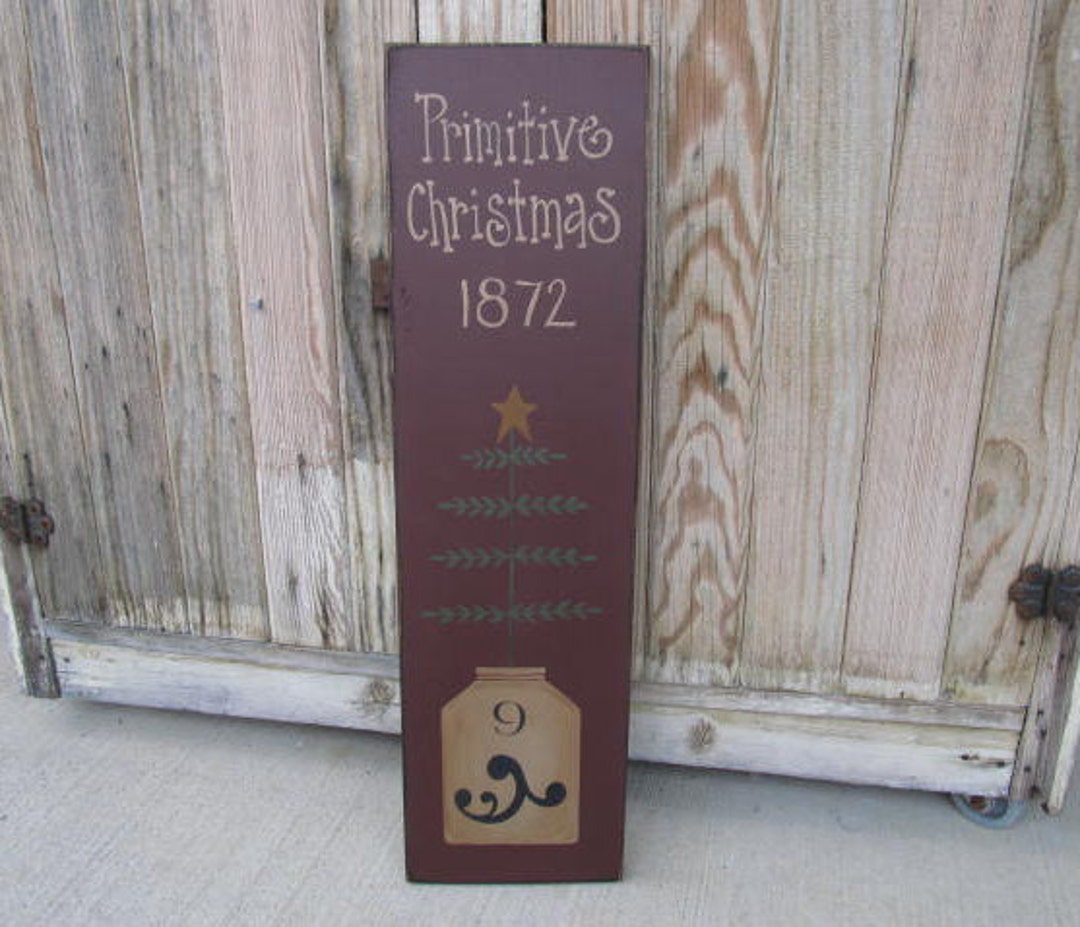 Primitive Colonial Primitive Christmas Feather Tree and Stoneware Crock ...