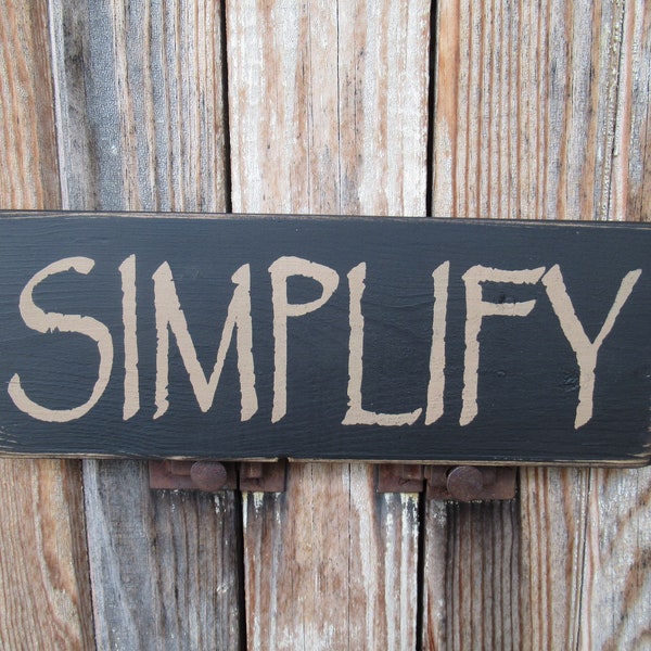 Simplify Sign - Etsy
