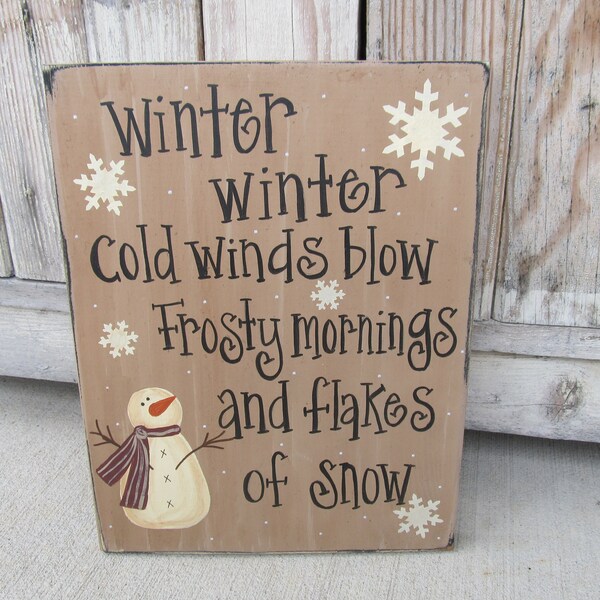 Primitive Snowmen - Etsy