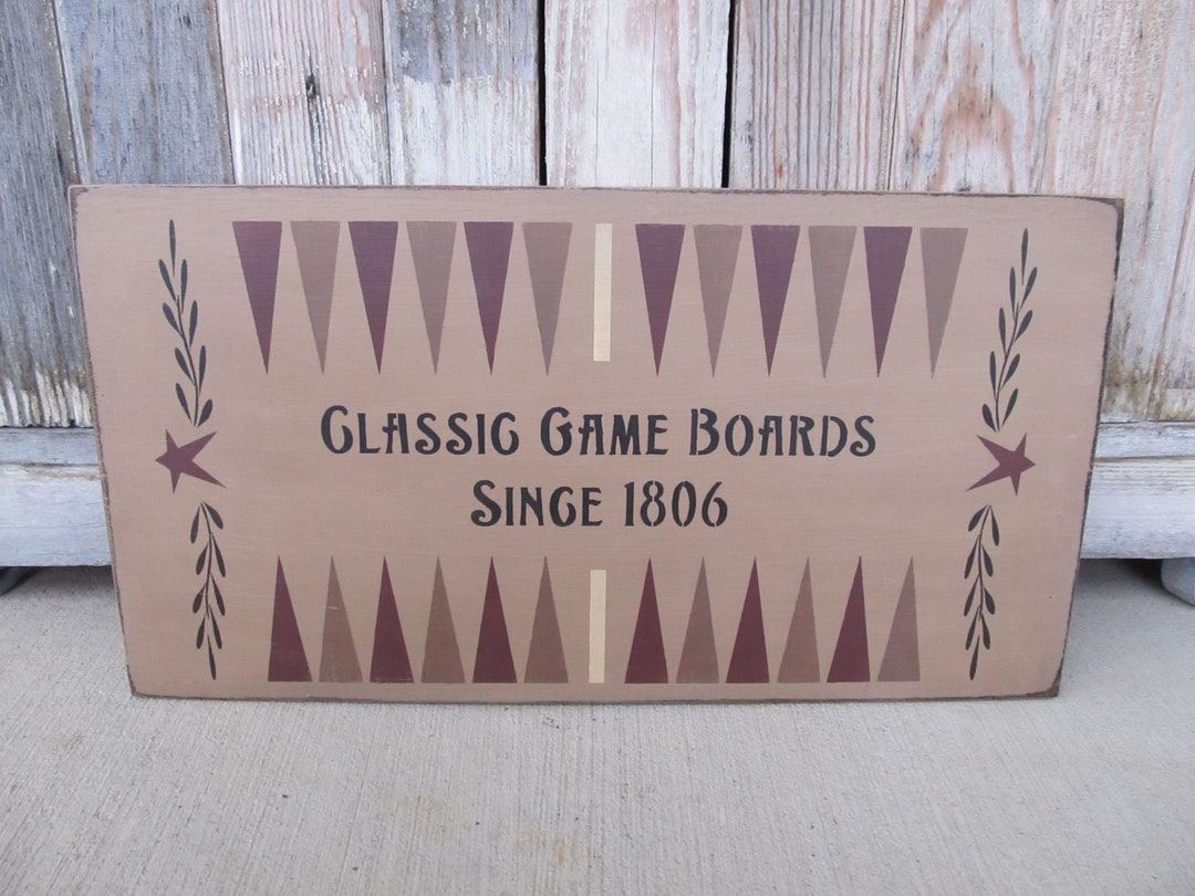 Primitive Backgammon Classic Game Boards Since 1806 Game Board GCC7759 ...