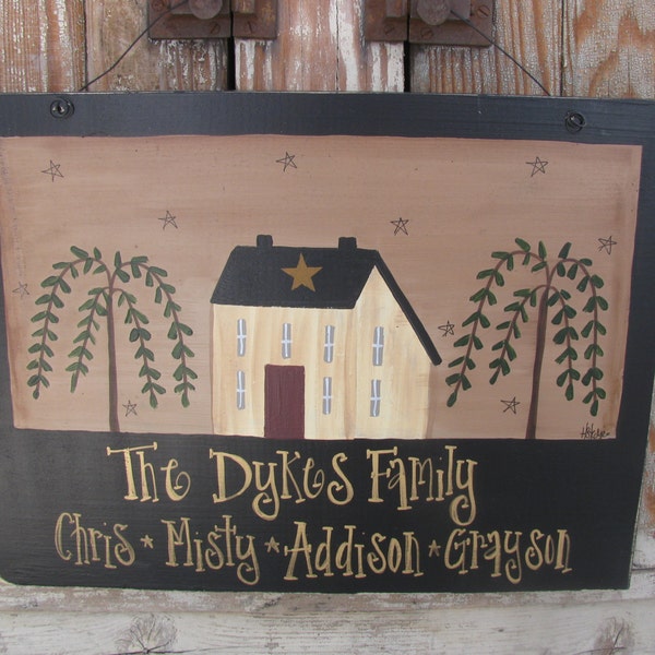 Primitive Saltbox - Etsy