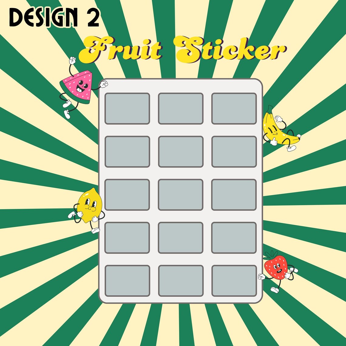 Fruit Sticker Hunt Printable | Fun Sticker Collection Sheet | DIY Fruit ...