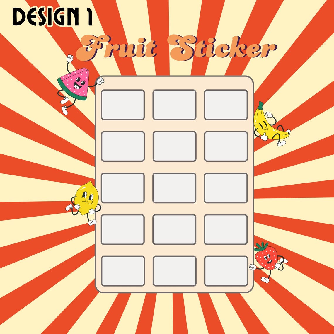 Fruit Sticker Hunt Printable | Fun Sticker Collection Sheet | DIY Fruit ...