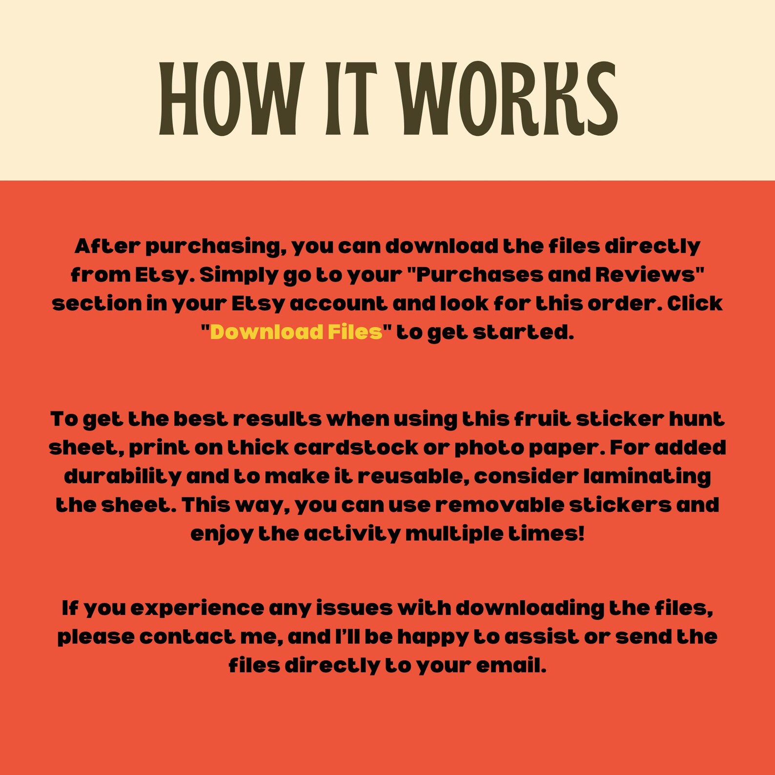 Fruit Sticker Hunt Printable | Fun Sticker Collection Sheet | DIY Fruit ...