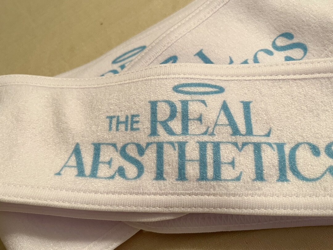 Spa Head Wrap Headband Personalized Logo Monogram - Etsy