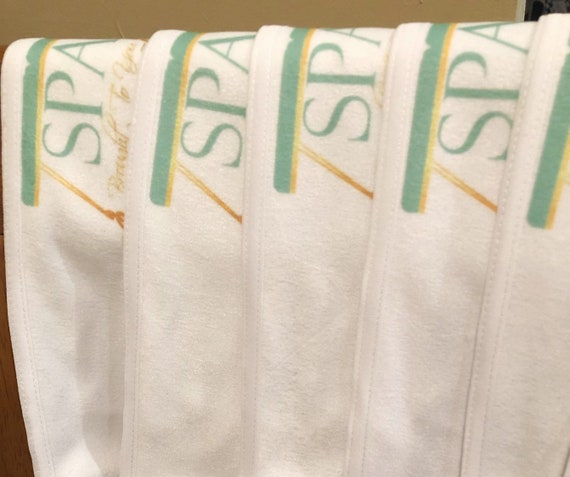 Spa | head wrap | headband | Personalized | logo | monogram | wedding ...