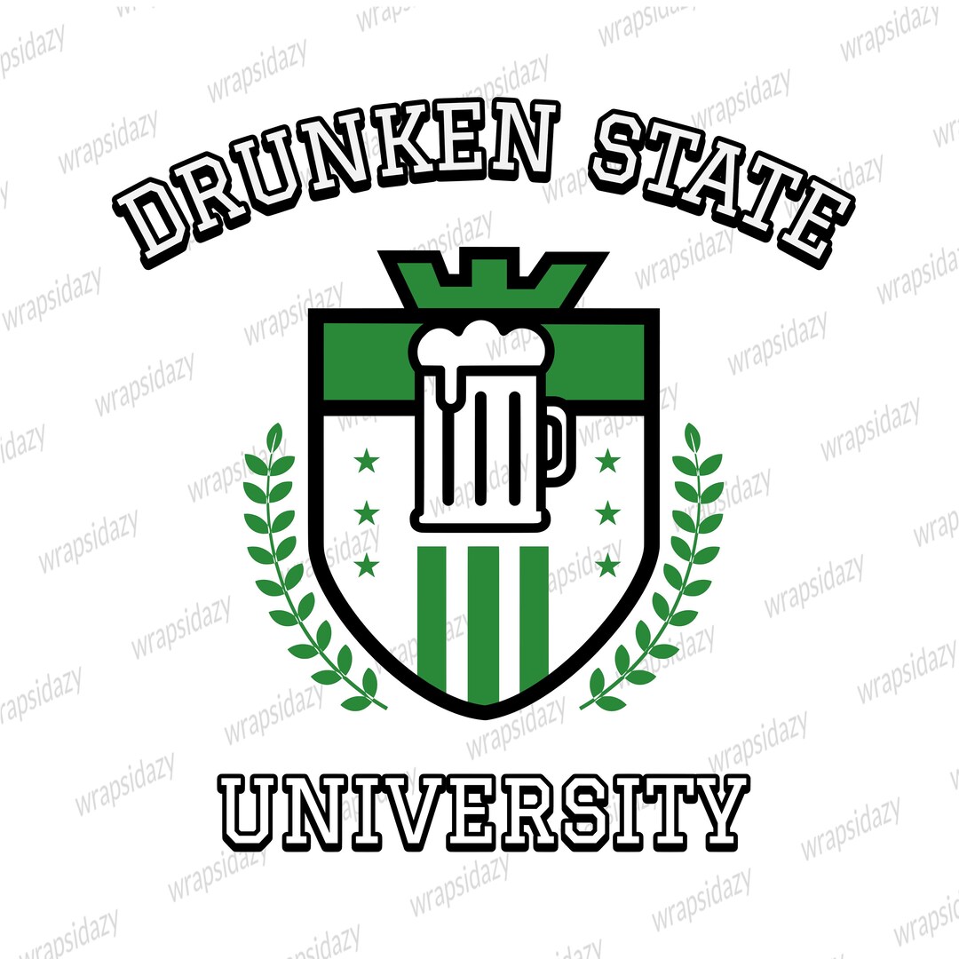 Drunken State University Digital File Sublimation File - Etsy