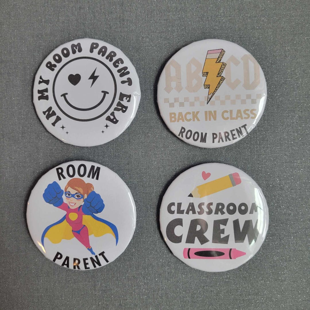 Room Parent Buttons Room Parent Era Buttons - Etsy