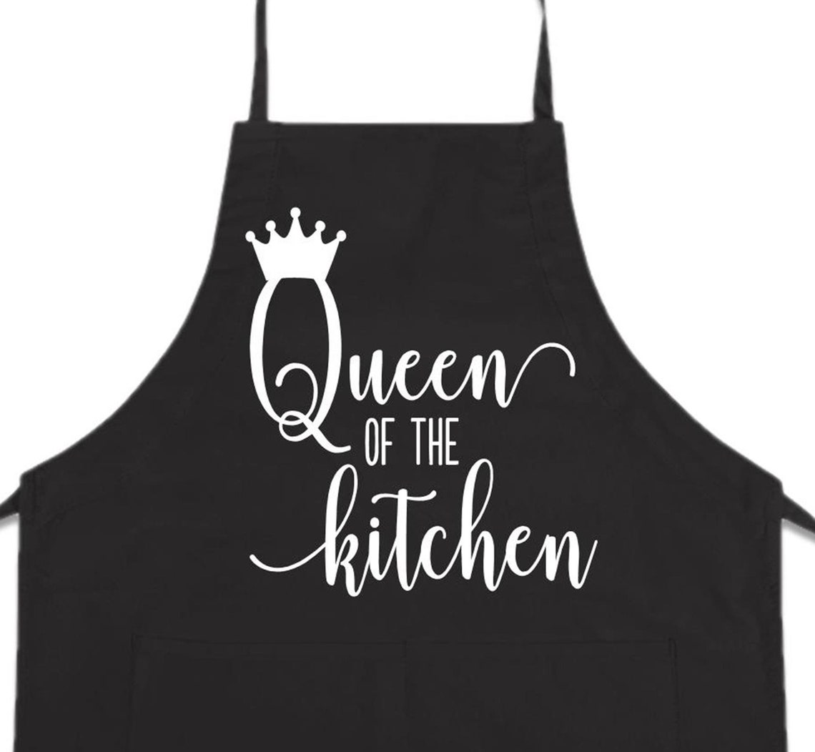 Queen of the Kitchen Apron Personalized Apron Kitchen Queen - Etsy