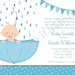 Custom Printed Blue Baby Sprinkle Rain Sprinkle Umbrella - Etsy