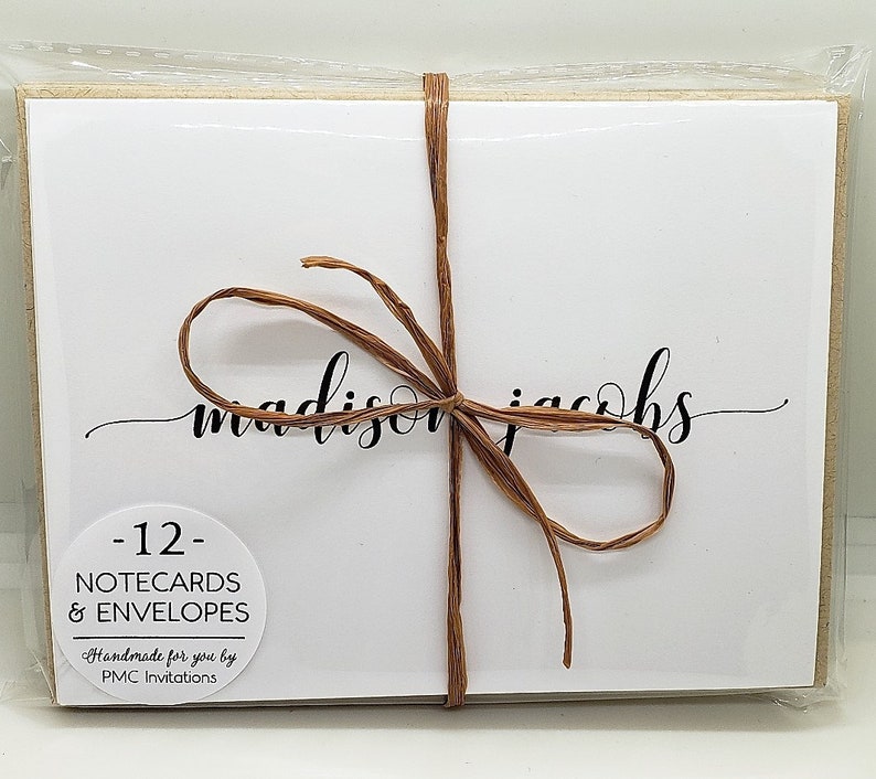 Custom FOLDED Note Cards Personalized Stationery Set Teacher - Etsy