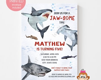 Jaw Birthday Invitation - Etsy
