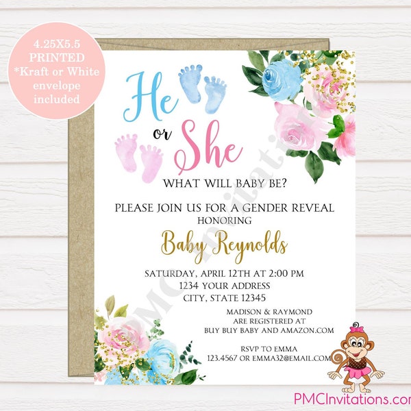 Reveal Envelope - Etsy