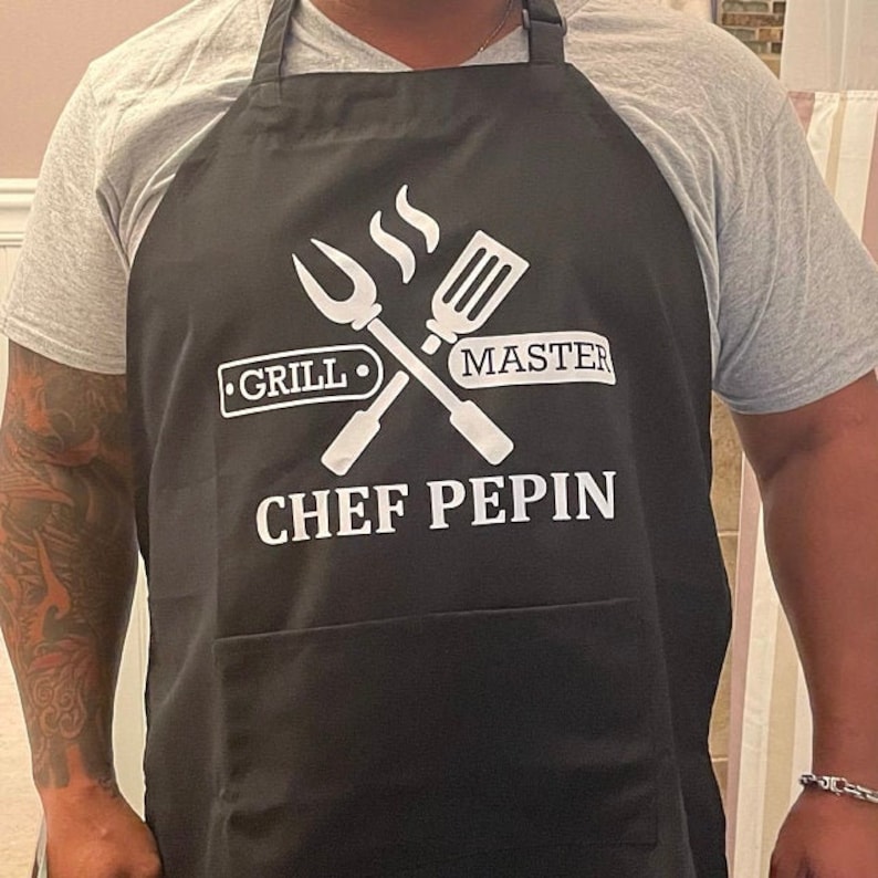 Personalized Grill Master Apron Gifts for Him for Dad for - Etsy