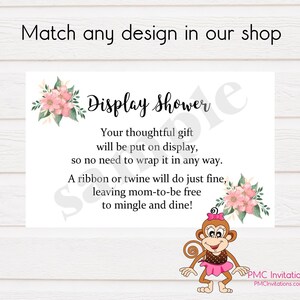 Matching Display Shower Inserts to ANY Invitation Design in Our Shop - Etsy
