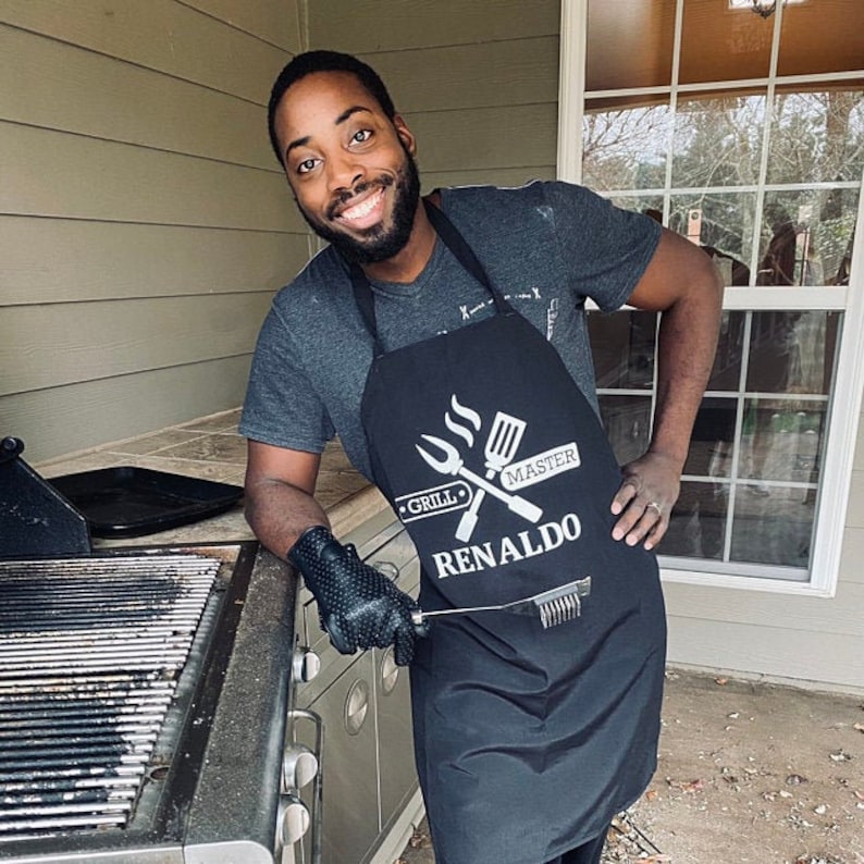 Personalized Grill Master Apron Gifts for Him for Dad for - Etsy