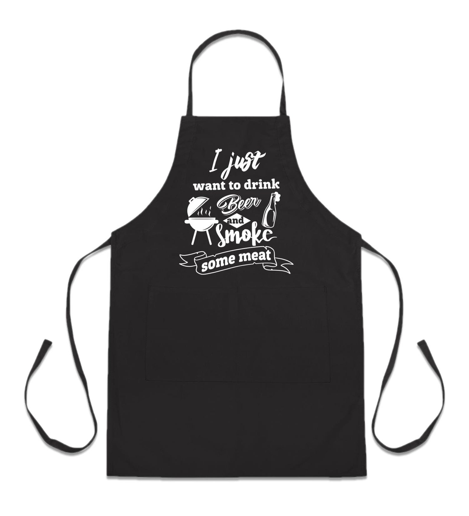 Drink Beer Smoke Meat Apron Cooking Baking Apron Gifts For Him | Etsy