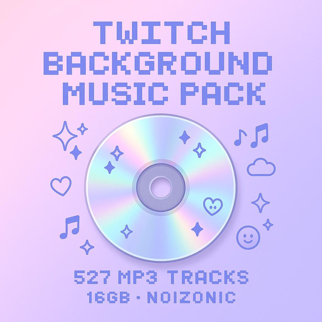 Twitch Streamer Background Music Pack – 527 MP3 Tracks (16GB) | Cute ...