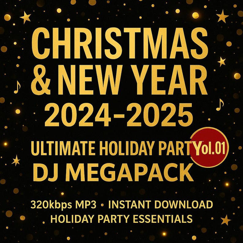 Christmas & New Year DJ Megapack: Holiday Party Music (instant Download ...