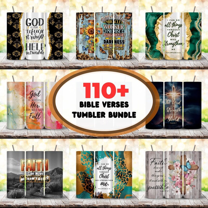 Bible Verse Tumbler - Etsy