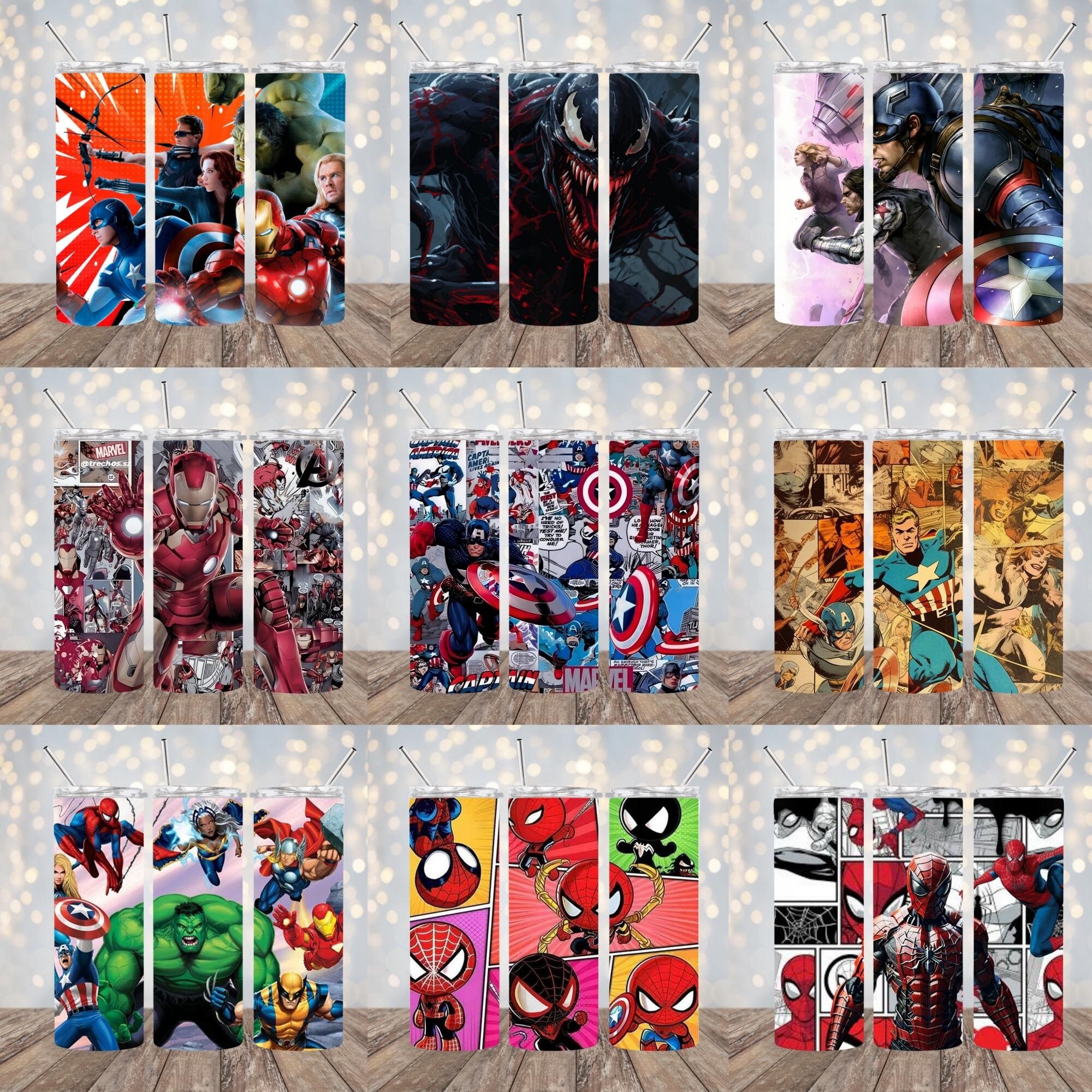 210 Marvel Tumbler Wrap Bundle, Superheros Tumbler Wrap, Spiderman ...