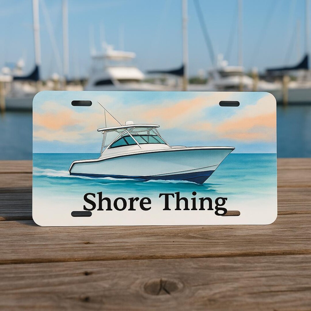 Custom Boat License Plate: Personalized Nautical Metal Sign - Etsy