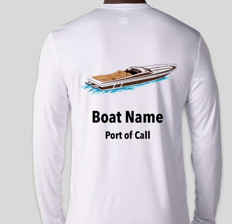 Custom Performance Boat Shirt - Long Sleeve ARTWORK INCLUDED - Etsy