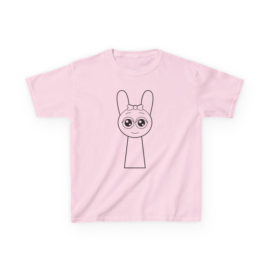 Black Pinki (sprunki Character) on Pink Shirt (youth) - Etsy