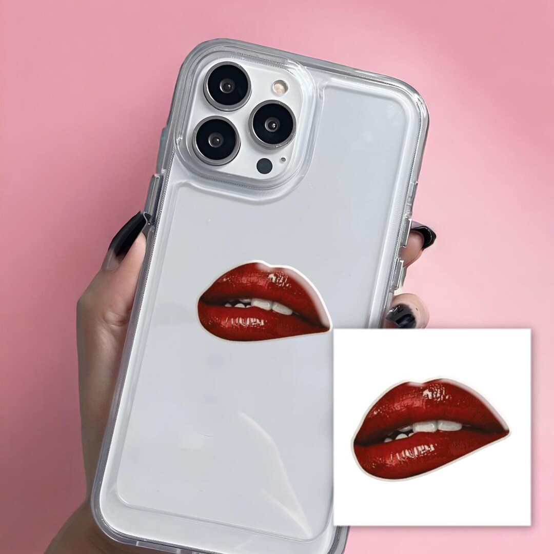 3D Sticker red Lips SX-150. Phone Stickers. Laptop Stickers. Decals ...