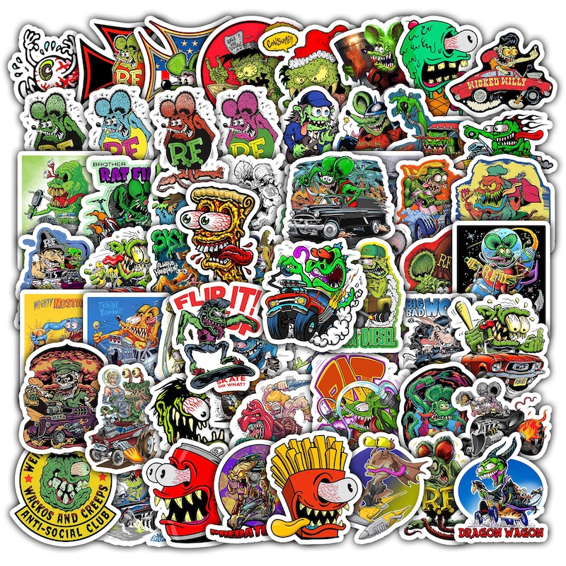 Custom Rat Fink Decals - Etsy