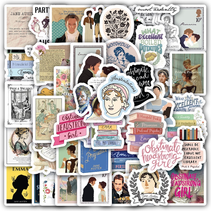 Jane Austen Sticker - Etsy