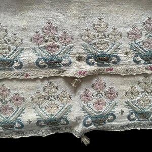 Very Beautiful Antique Turkish Ottoman Hand Embroidered Towel Nn - Etsy
