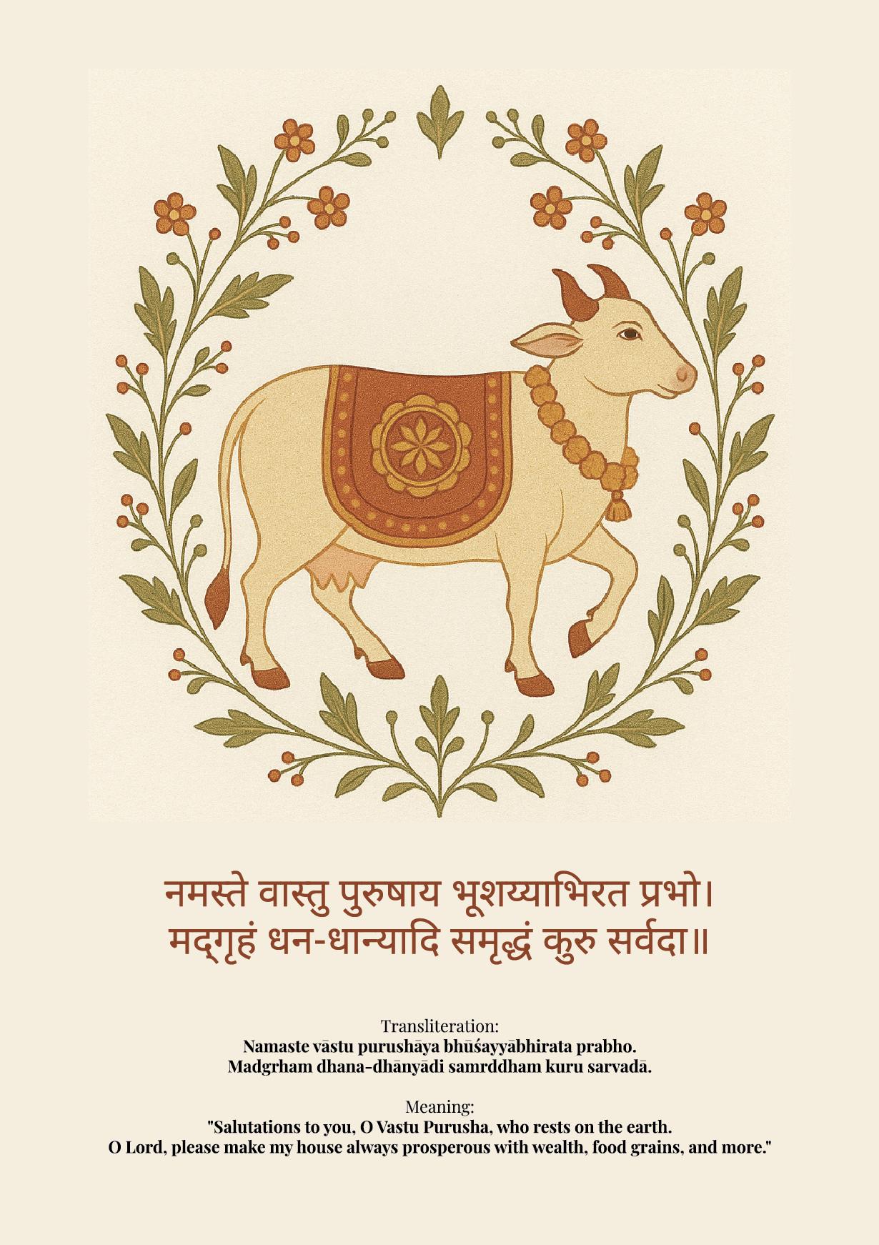 Indian Hindu Prayer Posters | Peace & Prosperity Sanskrit Shlokas ...