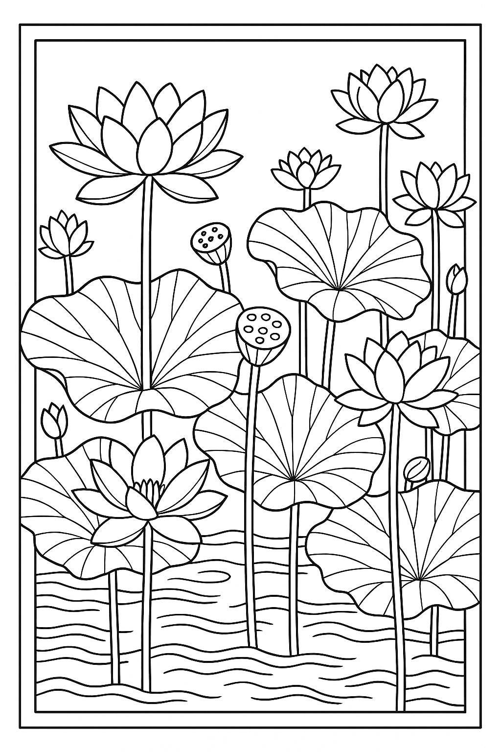 Pichwai Coloring Pages | Indian Folk Art, Cow, Lotus (digital Download ...