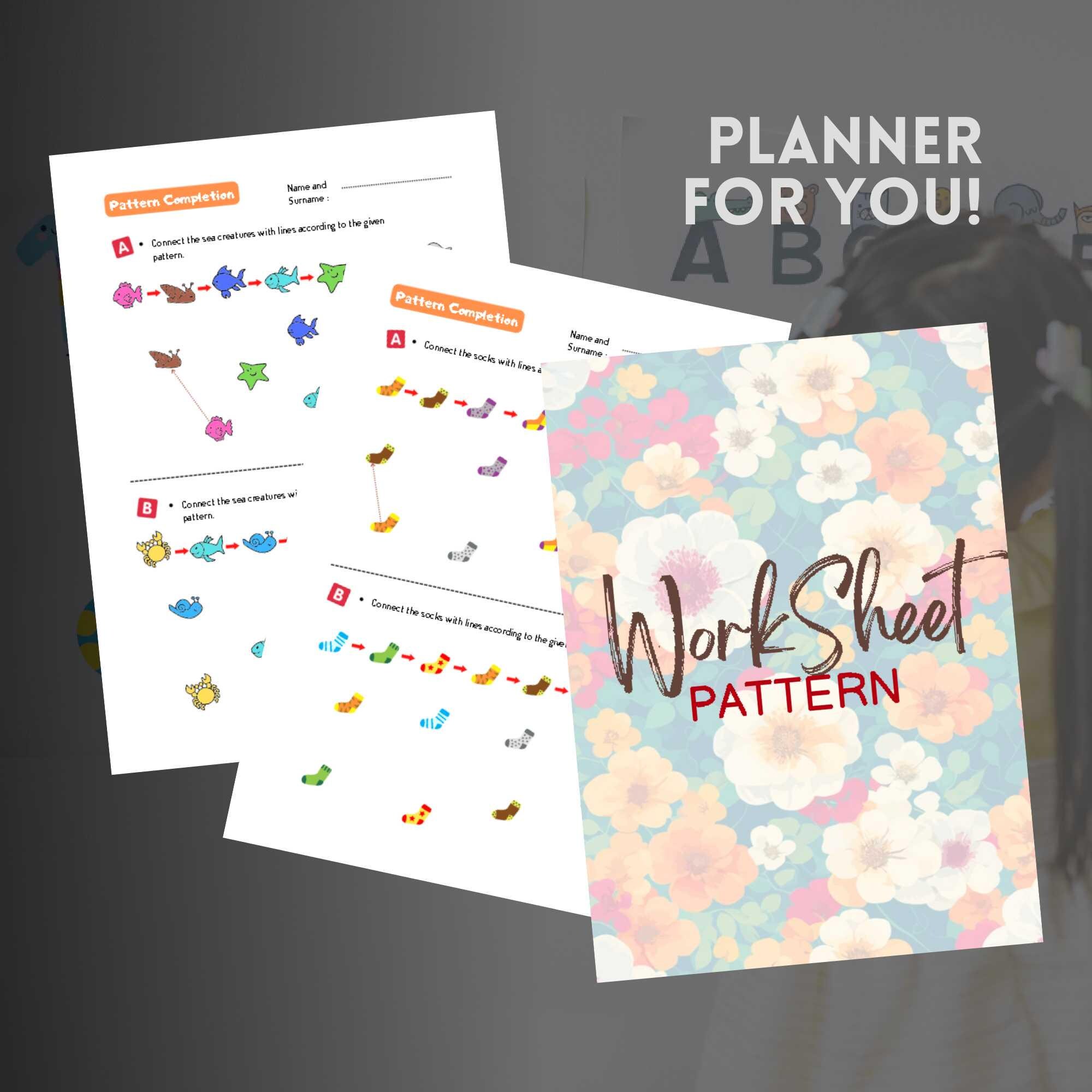Pattern Completion Worksheets for Kids, Fun Printable Pattern ...